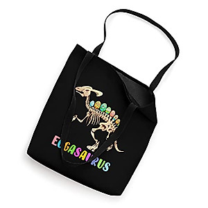 Kids Easter Dino Egg Hunt Dinosaur skeleton Eggasaurus Tote Bag