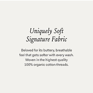 BOLL & BRANCH Signature Hemmed Duvet Set - King/Cal King, White - Luxury 100% Organic Cotton - 1 Duvet Cover, 2 Shams - Buttery Soft, Hidden Closures