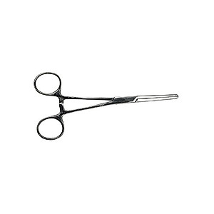 SE 6-¼" Stainless Steel Self-Locking Straight Forceps - 660FS