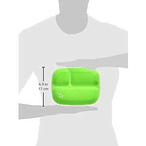 Munchkin® Splash™ 4 Piece Toddler Divided Plate and Bowl Dining Set, Blue/Green