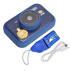 Digital Camera for Kids, 20MP 3.5" HD Screen Kids Camera, Starry Sky Pattern 1080P Video Cameras MP3 Player, Birthday for Kids 5-12(Blue)