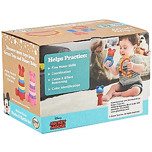 Green Toys Disney Baby Exclusive - Mickey Mouse Shake & Rattle Set, DSRTS-1435