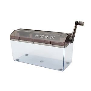 iayokocc Mini Hand Shredder,Portable Paper Shredder Manual Shredder,Home Office Desktop Stationery,Hand Paper Shredder for Paper, Notes, Bills, Portrait, Photos