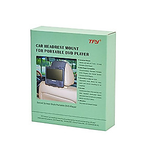 TFY Universal Car Headrest Mount Holder for Portable DVD Player