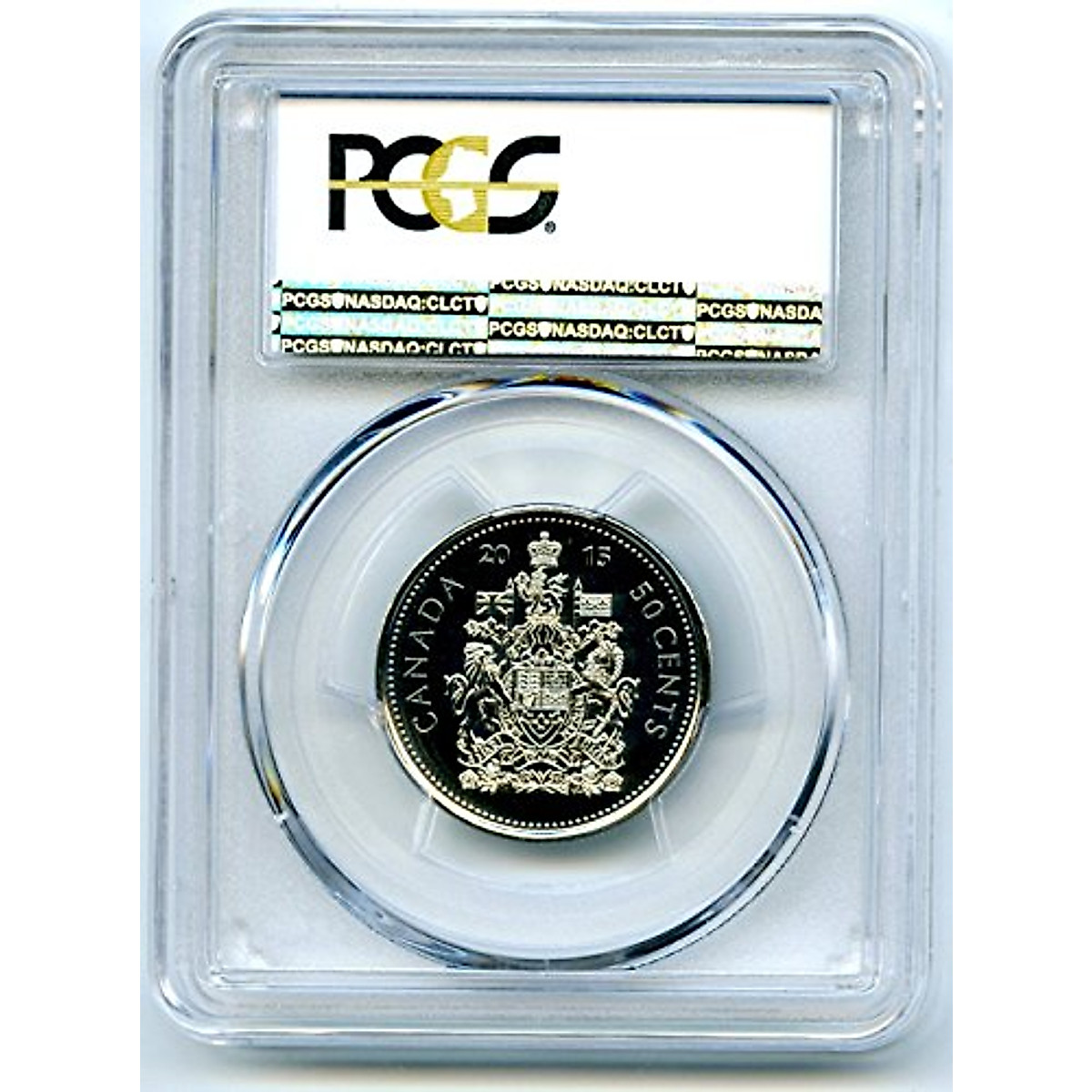 2015 CANADA 50 CENT HALF DOLLAR...SUPER HIGH GRADE-RARE...BLUE LABEL ! Half Dollar MS66 PCGS