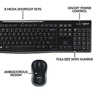Logitech MK335 Wireless Keyboard and Mouse Combo (Renewed)