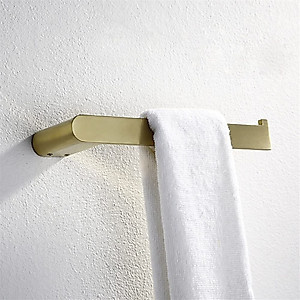 Bath Towel Bar Brushed Gold 304 Stainless Steel Towel Hanger, Towel Ring, Towel Rail, Bathroom Hardware Pendant Towel Holder
