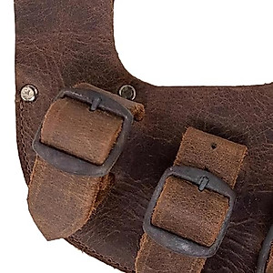 Colaxi Medieval Sheath Sheath Frog for Men Role Playing Stage Show, Brown