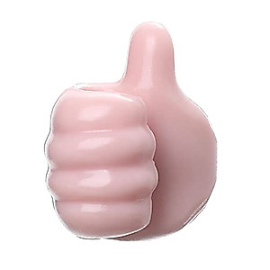 Cute Wall Hooks, Hand Shaped Adhesive Hooks Creative Clothes Hooks, Mini Data Wire Holders Versatile Bathroom Hooks(Pink)