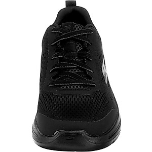 Skechers Men's Gowalk Arch Fit-Athletic Workout Walking Shoe with Air Cooled Foam Sneaker, Black, 8
