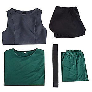 Skycos Womens TOH Willow Park Cosplay Costume Suit Owl House Amity Blight Black Cape Dress Uniform Outfits Halloween Dress Up (Grey, M)