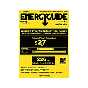 Frestec 4.5 CU' Small Refrigerator, Compact Refrigerator, Mini Fridge, Mini Fridge with Freezer, Door Swing, White (FR 450 WH)