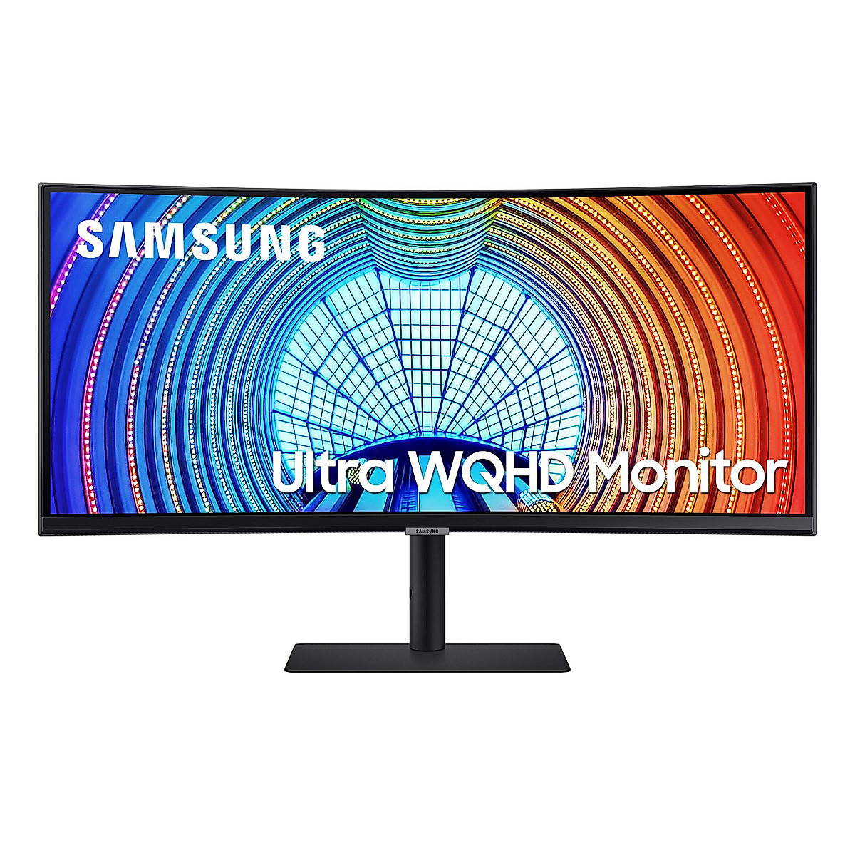 Samsung Business S65UA Series 34 Inch Curved WQHD 3440x1440 Computer Monitor, HDR10, 100 Hz, USB-C, DP Daisy Chain, HDMI 2.0, USB 3.0 Hub (S34A654UXN), Black (Renewed)