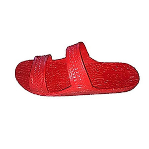 J-Slips Mens Hawaiian Jesus Sandals in 6 Cool Colors - Big Men Sizes (Red M9.5)