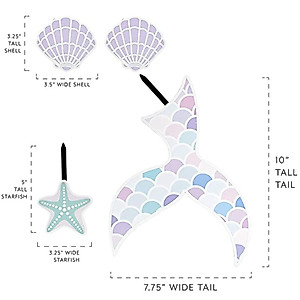 Decorae Halloween Pumpkin Kit Sets (Unicorn and Mermaid Theme), 13 Reusable Metal Accessories for Halloween Fall Pumpkin Face Decorating