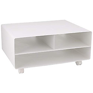 Yamazaki Home Desktop Printer Stand - Computer Accessory Office Organizer, Steel, Minimal Assembly Req.