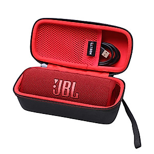 LTGEM EVA Hard Case Compatible with JBL FLIP 6 FLIP 5 Waterproof Portable Speaker - Travel Protective Carrying Storage Bag （Red ）
