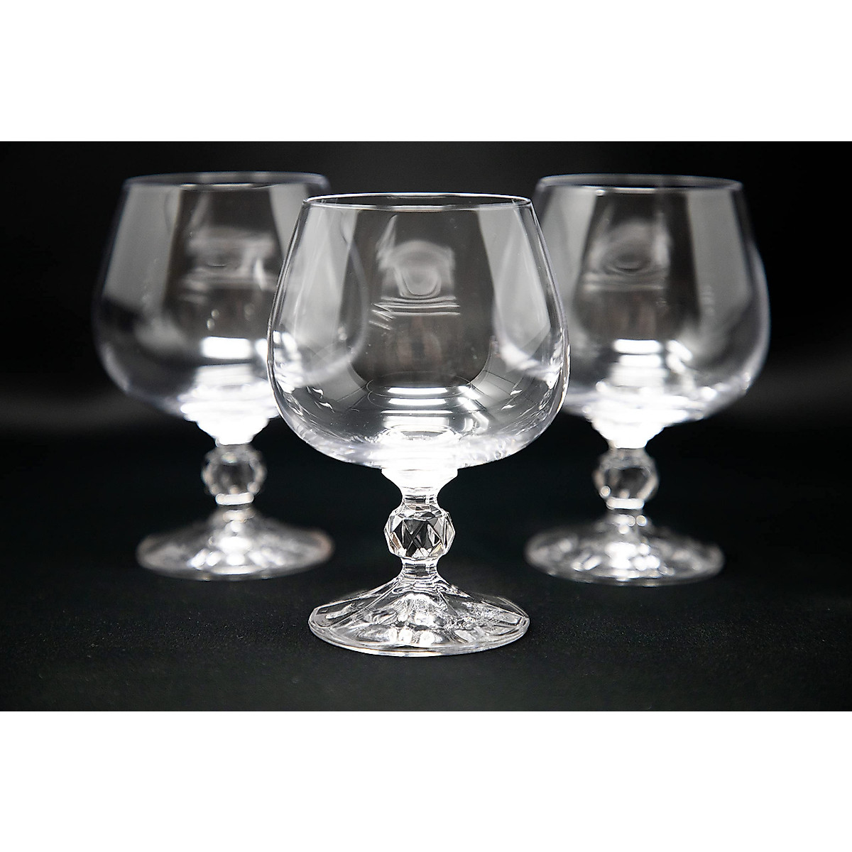 Cognac Brandy Snifter set of 6, Crystal Glass, 8oz250ml Bohemia Czech Glass Tumbler, Whiskey Glass Bohemia Czech, Crystal Gift, Clear