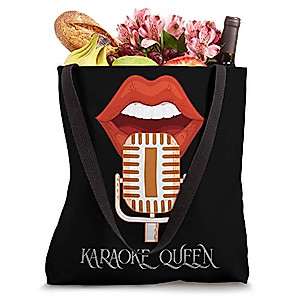 Karaoke Queen Singing Singer Music Microphone Lips Gift Tote Bag