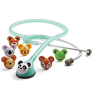 ADC - 618SF Adscope Adimals 618 Pediatric Clinician Stethoscope With Tunable AFD Technology, Seafoam