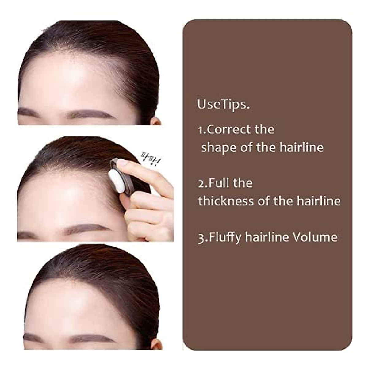 Hairline Powder(Medium Brown) Hair Root Dye, Instantly Hair Color Shadow Cover Gray Hair Root, Hair Touch-Up, Thin Hair Powder 4g…