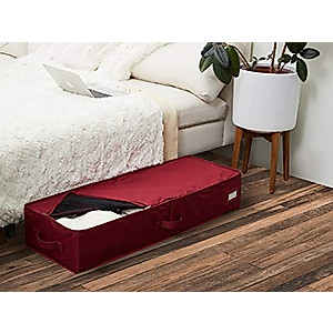 Covermates Keepsakes - Underbed Storage Bag – ID Window – Reinforced Handles – Indoor Storage-Scarlett Red