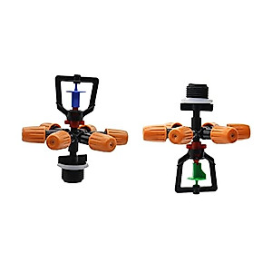 VIEUE Garden Drip Irrigation System Accessories 360-degree Multi-Nozzle Nozzles for Vertical Spraying in Agricultural Greenhouses, 1 Piece of Suspension Nozzle Water Mister (Color : Green)