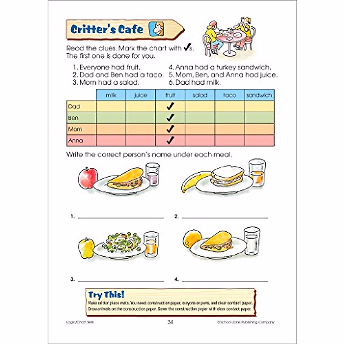 School Zone - First Grade Super Scholar Workbook - 128 Pages, Ages 5 to 7, 1st Grade, Alphabetizing, Phonics, Rhyming, Sentence Structure, and More