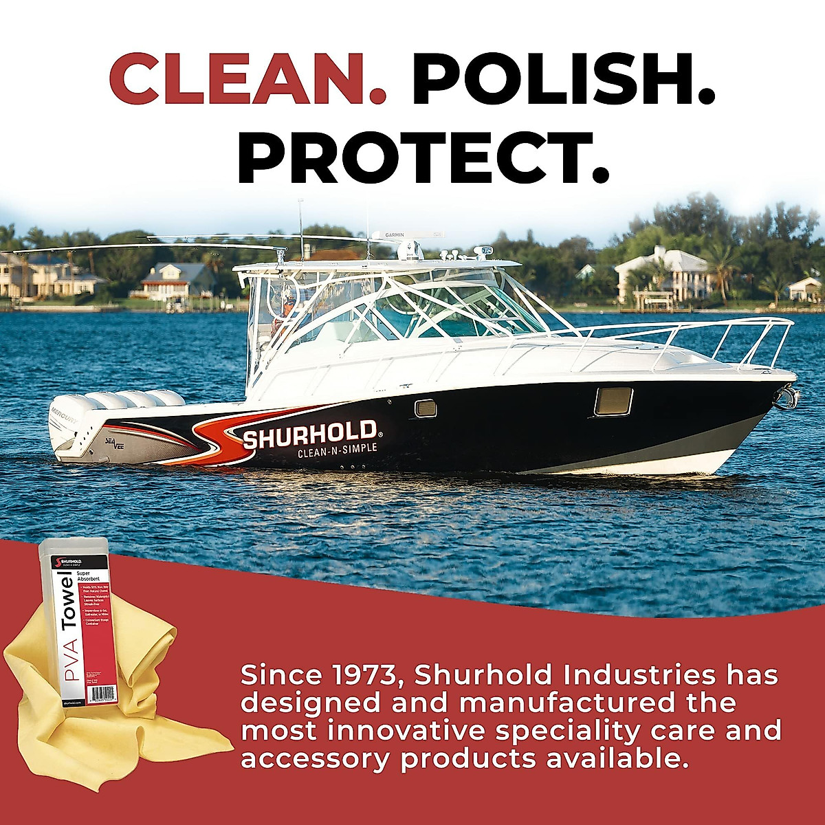 Shurhold - Ultra Absorbent PVA Drying Towel, 17in x 27in