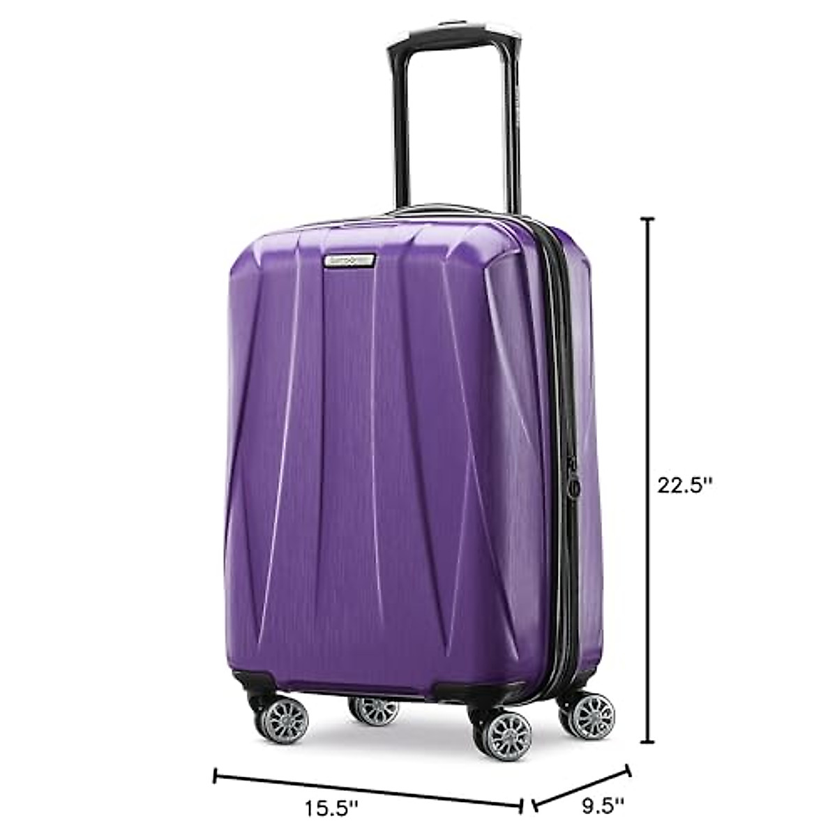 Samsonite Centric 2 Hardside Expandable Luggage with Spinner Wheels, Purple Orchid, Carry-On 20 Inch