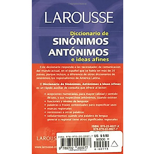 Diccionario de sinónimos, antónimos, e ideas afines (Spanish Edition)