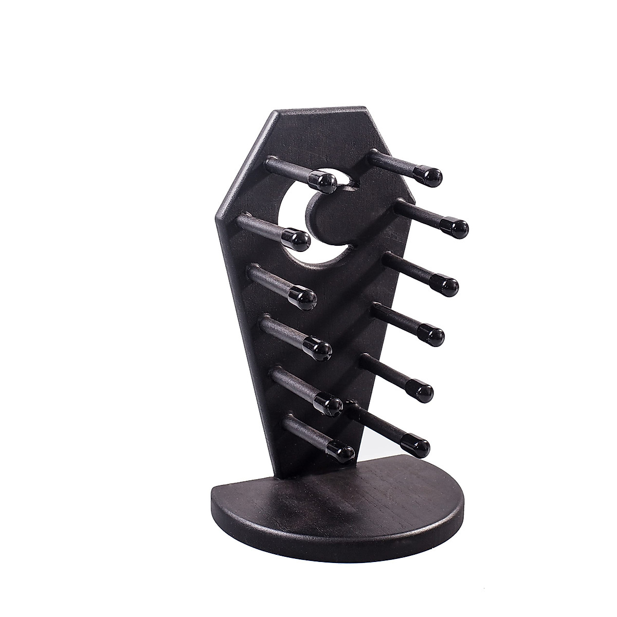 CEFRECO Coffin Eyeshadow Palette Organizer - Gothic Valentines Decor for Oddities and Curiosities - Coffin Decor Makeup Holder for Vanity - Goth Halloween Decor for Bathroom and Bedroom