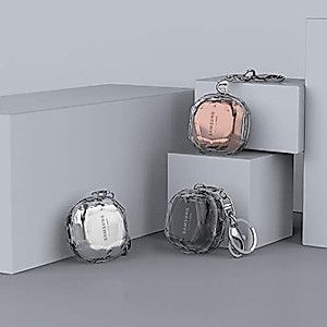 EZICOK Compatible with Samsung Galaxy Buds Live Case (2020), Geometric Designed Hard PC Shockproof Headphones Protective Cover Portable with Keychain for Galaxy Buds Live Earbuds Accessories (Clear)