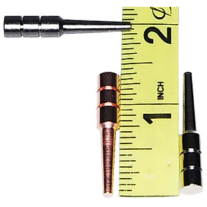 Premium Metal Cribbage Pegs, Set of 12, in Four, 1 5/16” Tall; Tapered to Fit 1/8 Holes, with Green Velveteen Drawstring Storage Pouch