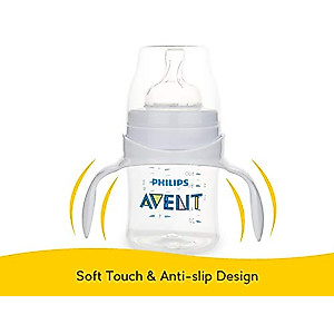 Baby Bottle Handles for Philips Avent Anti-Colic and AirFree Vent Baby Bottles, Compatible Avent Bottle Holder for Baby, 2 Count