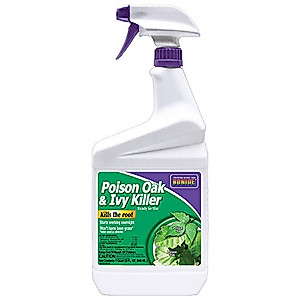 Bonide Poison Oak & Ivy Killer, 32 oz Ready-to-Use Spray for Home Gardening, Fast-Acting Formula Kills the Roots