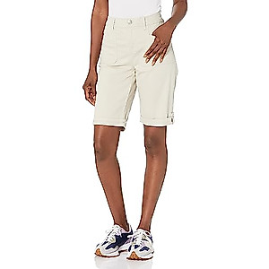 Gloria Vanderbilt Women's Utility Side Tab Bermuda Short, STONEWOOD, 12 Regular