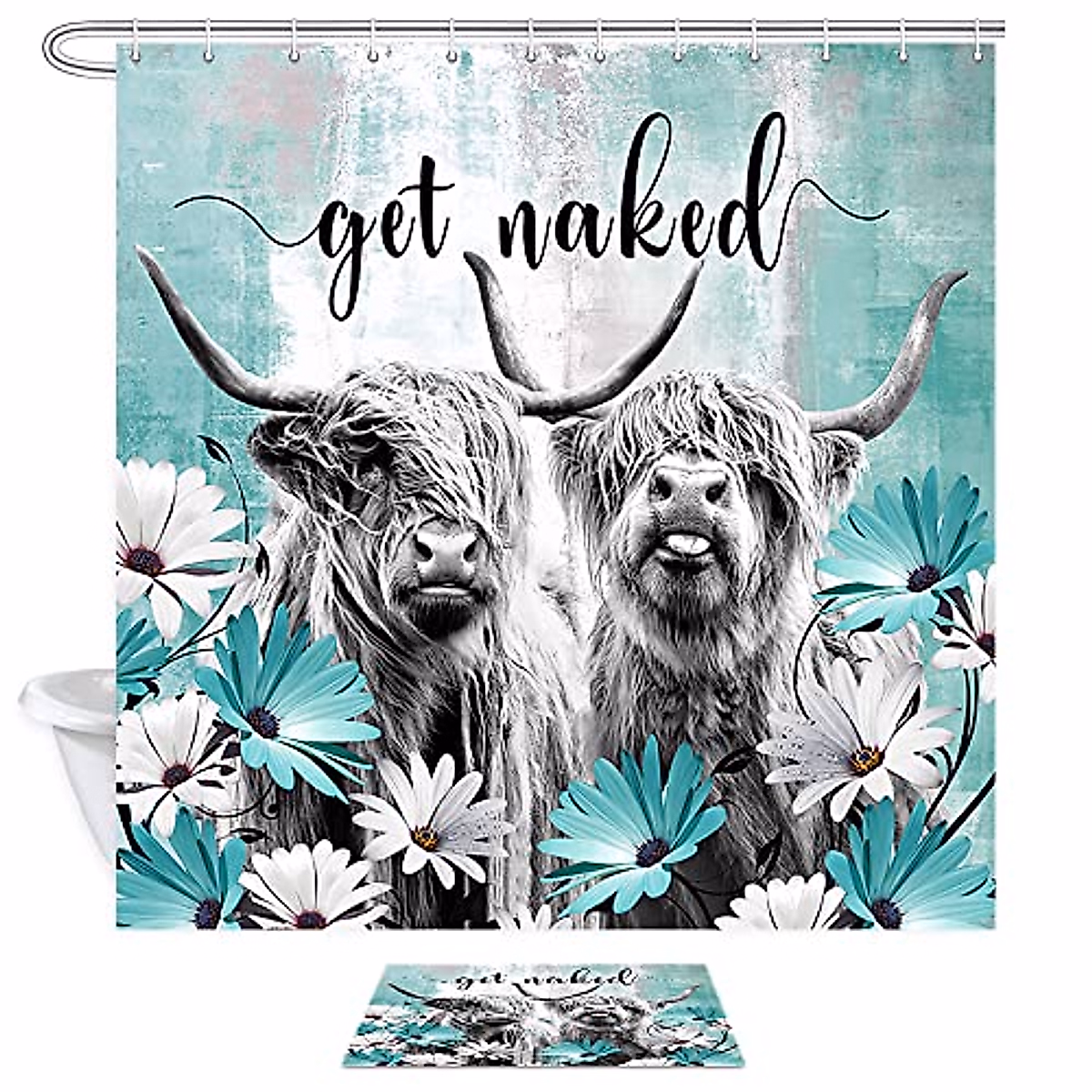 Bcsewcg Get Naked Bath Mat Set