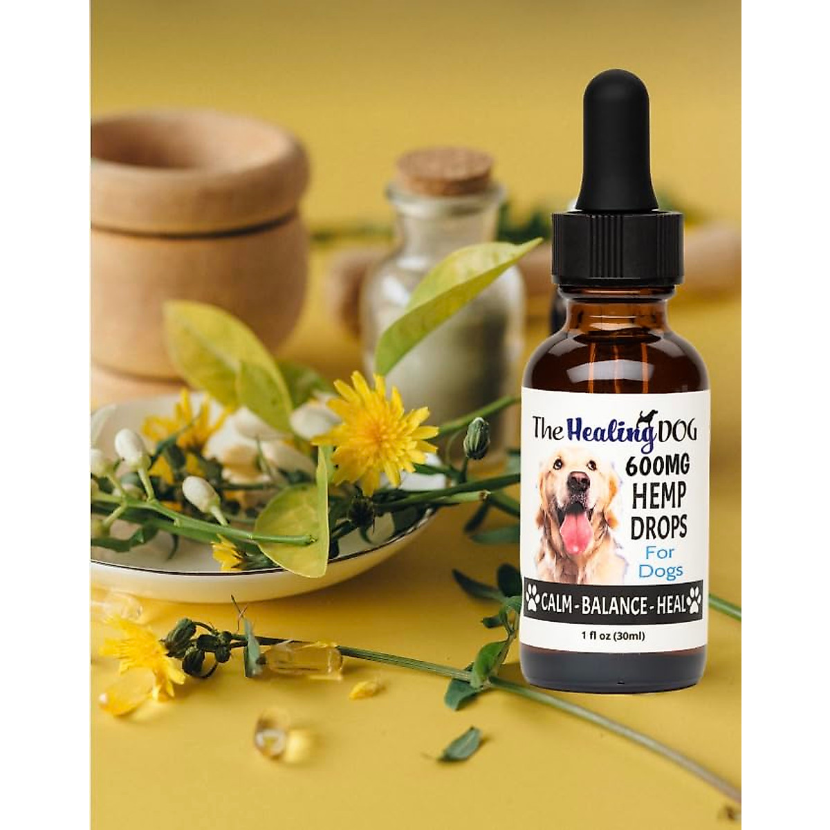 The Healing Dog: Hemp Drops for Dogs - 600mg