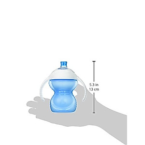 Munchkin® Click Lock™ Bite Proof Trainer Cup, 7 Ounce, 2 Pack, Blue/Green