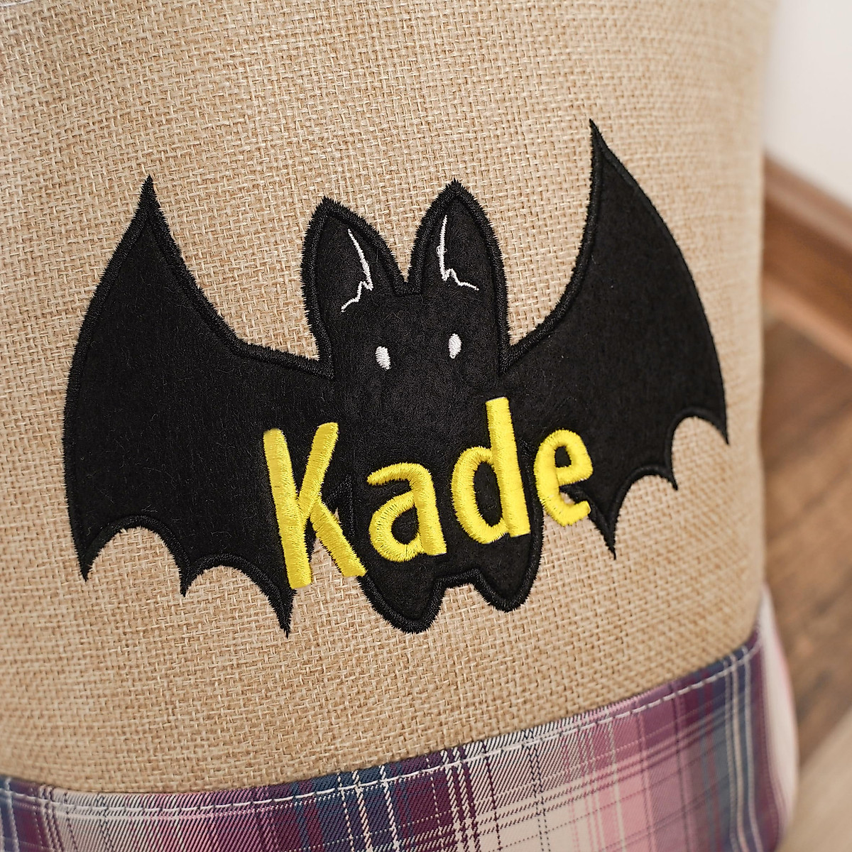 MT WORLD Personalized Halloween Bucket Pumpkin Pail Canvas Candy Bucket Large Reusable Trick or Treat Tote Bags for Girls Boys Halloween Cookies Gifts (Pumpkin)