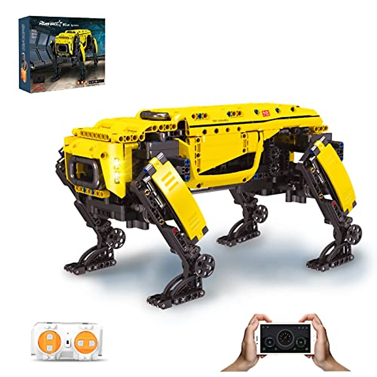 Addshiny RC & APP Control Power Robot Dog for Adults & Kids - Upgraded 2023 Version (886 PCS)
