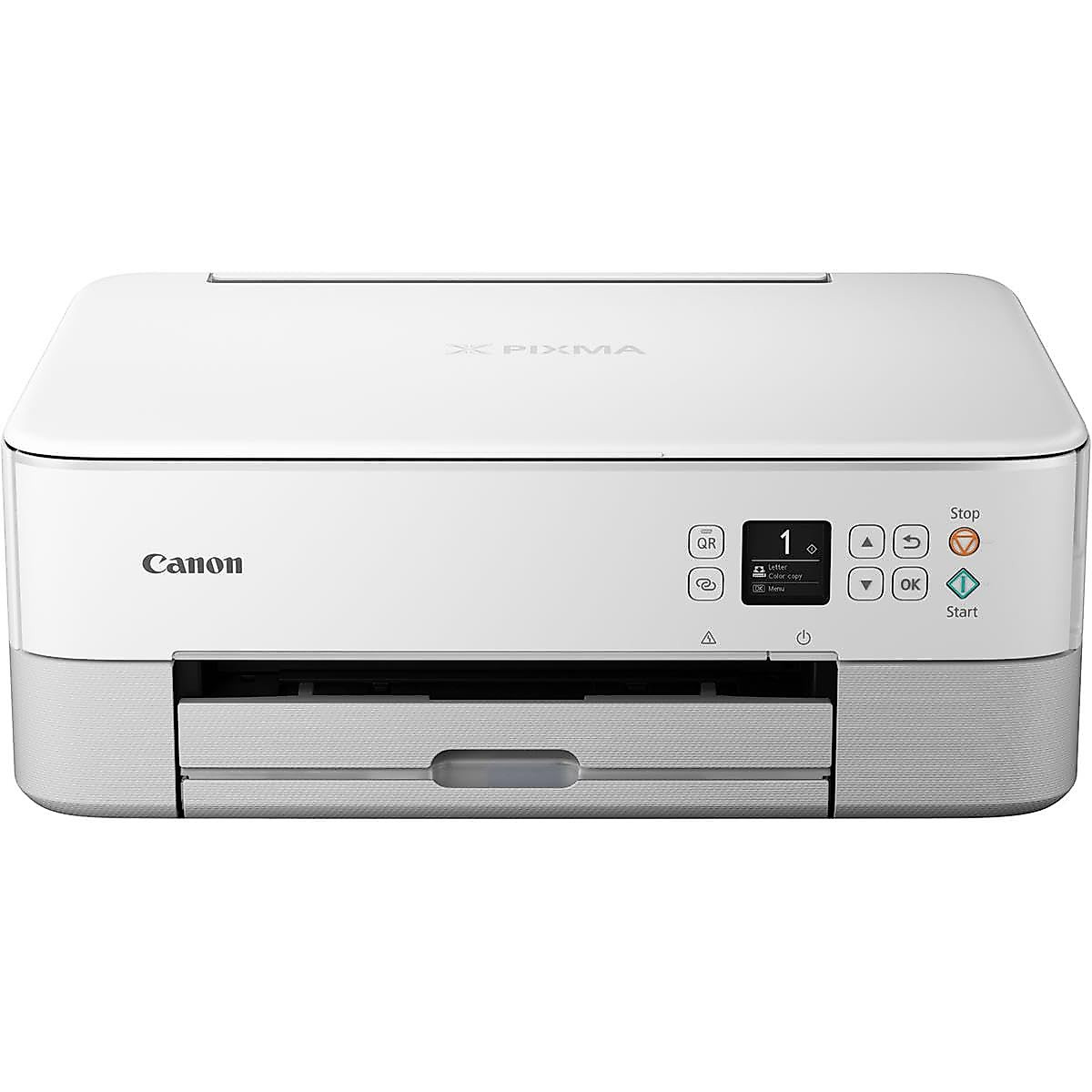 Canon PIXMA TS5320 All in One Wireless Printer, Scanner, Copier with AirPrint, White, Works with Alexa