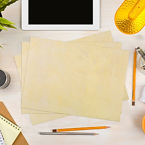 Fainne 300 Sheet Vintage Parchment Paper 8.5 x 11 Inch Certificate Paper Textured Old Paper Double Side Printing Parchment Paper for Certificates Scrapbooking Invitations Crafts