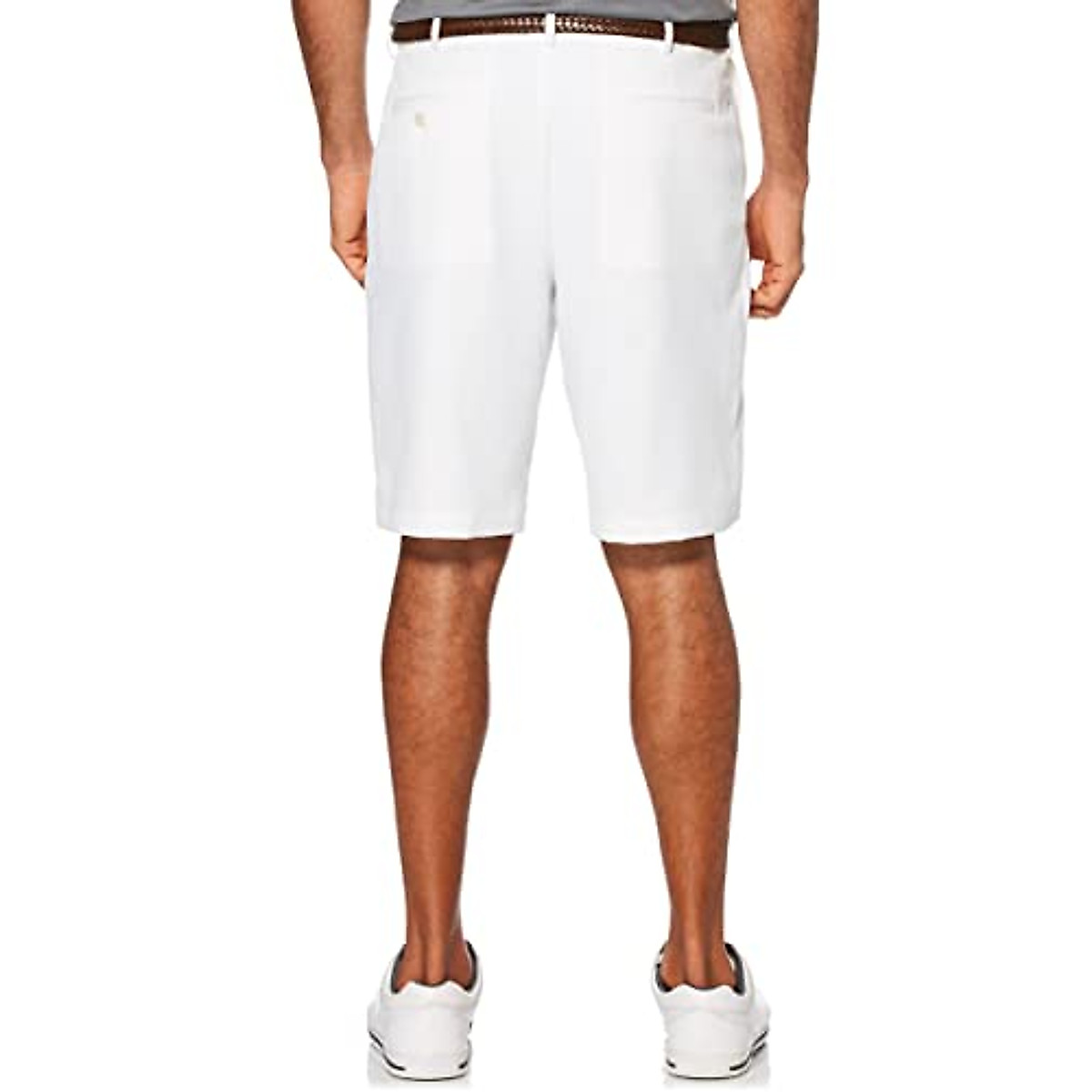 PGA TOUR mens Flat Front With Expandable Waistband, 9" Inseam Golf Shorts, Bright White, 36 US