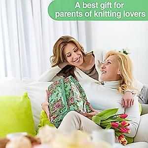 SUNJULY Blingbin Knitting Storage Bag, Portable Crochet Yarn Storage Bag Organizer with Holes Knitting Bag Prevent Tangling Totes