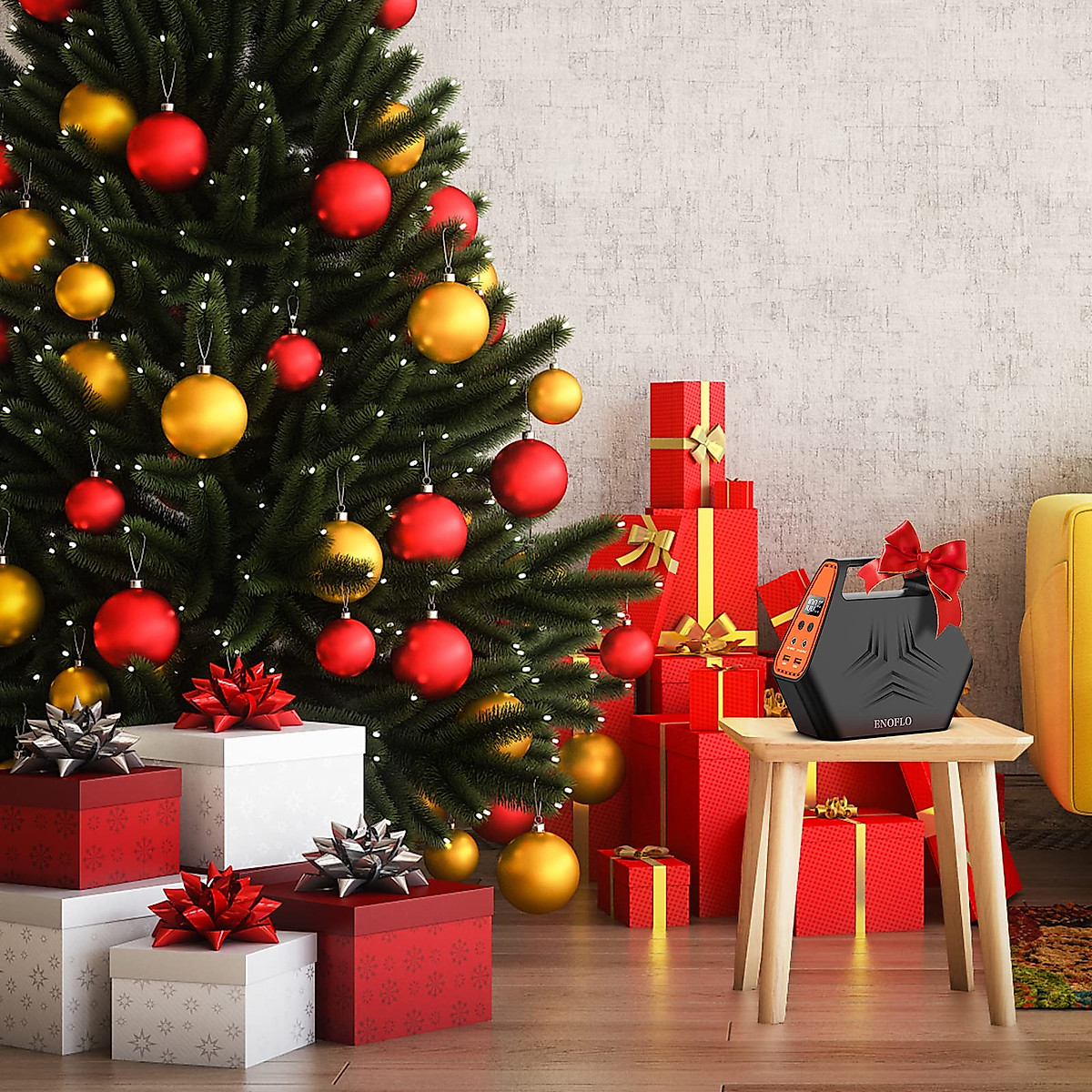 ENOFLO Power Bank with AC Outlet 26400mAh Portable Power Station 97Wh Solar Generator Battery Pack Portable Laptop Charger 100W Portable Power Bank 110V Battery Bank Laptop Battery Charger Portable