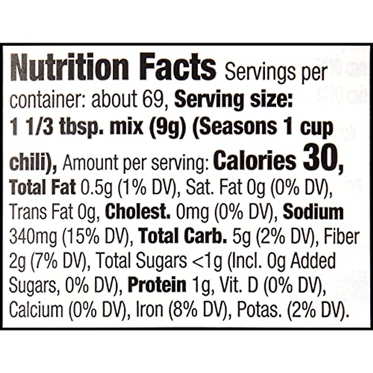 McCormick Original Chili Seasoning Mix, 22 oz