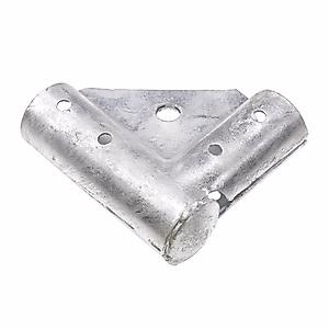 Plum Fittings 1 3/8" x 1 3/8" Chain Link Fence Top Gate Corner | Pressed Steel Top Gate Corner | Top Gate Elbow | Pack of 4