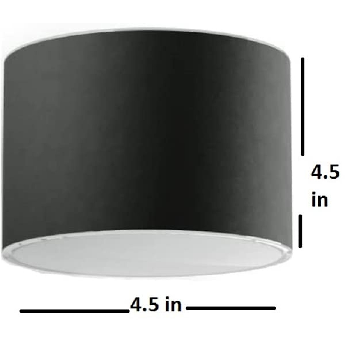 Outdoor Solar Lights Up Down Dusk to Dawn Solar Lighting Cylinder Décor Fence Solar Lights Waterproof Sconce Mood Light Ambient Wall Lights LED Yard Lights for Patio Porch Deck, Black, SL10-48CW